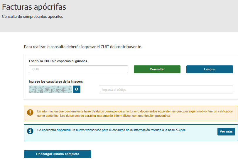 Consultas de facturas apócrifas en ARCA - BAE Negocios